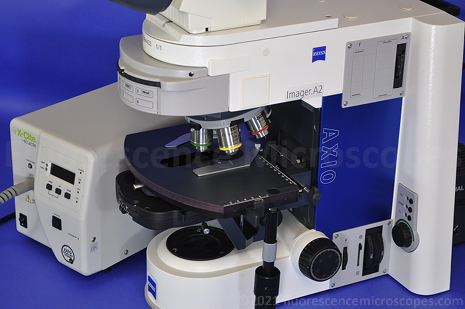 Zeiss Axio Imager A2 Upright Manual DIC Phase Fluorescence Microscope